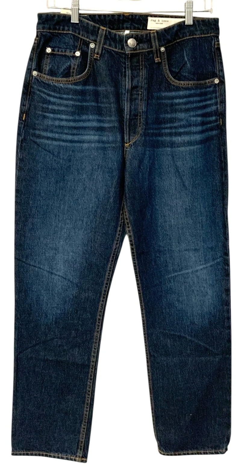 RAG & BONE Dark Wash Hi Rise Ankle Cigarette Jeans sz 28